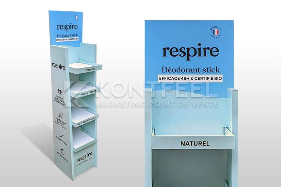 Le présentoir de sol carton